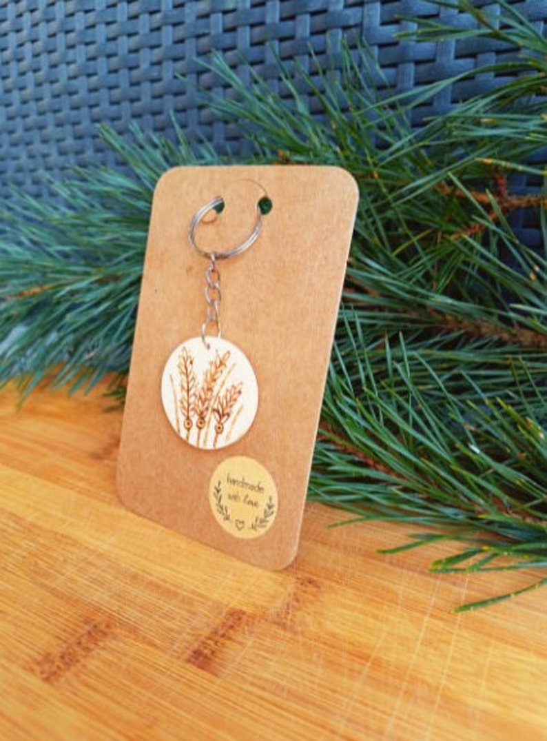 Rice Grain Pyrography Art Keychain Pyrography Woodburning Filipino Art ...