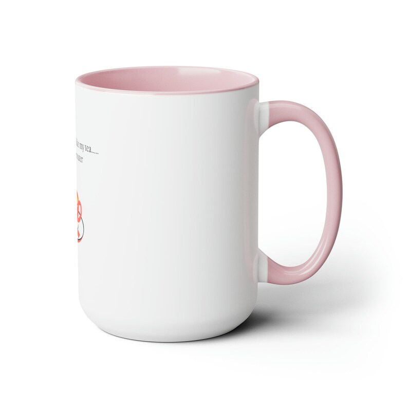 Coffee Mug 15oz With Pink Interior and Funny Quote i - Etsy