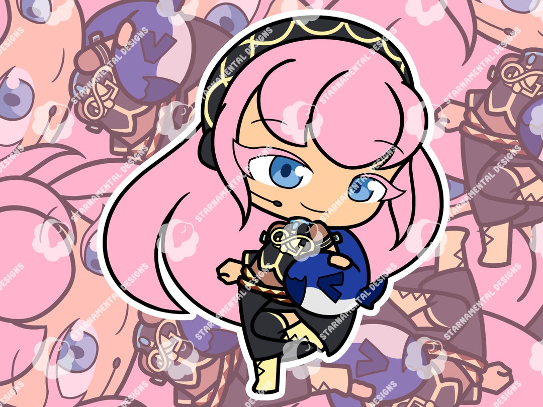 Megurine Luka Vocaloid 3" Vinyl Laminated Sticker | Pink Cute Kawaii ...
