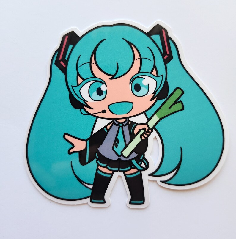 Hatsune Miku Vocaloid 3 Vinyl Laminated Sticker - Etsy