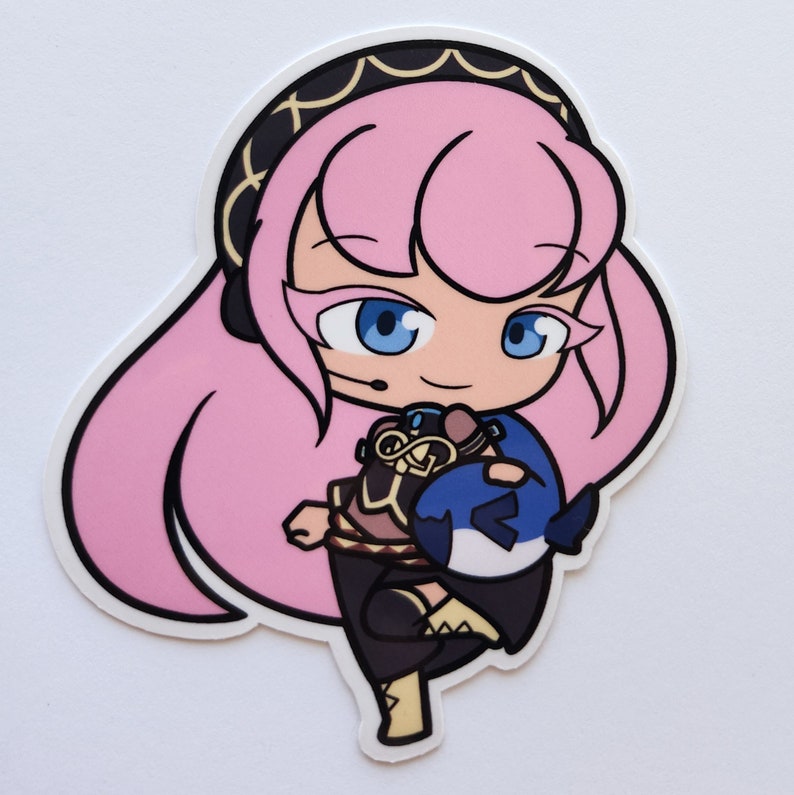 Megurine Luka Vocaloid 3" Vinyl Laminated Sticker | Pink Cute Kawaii ...