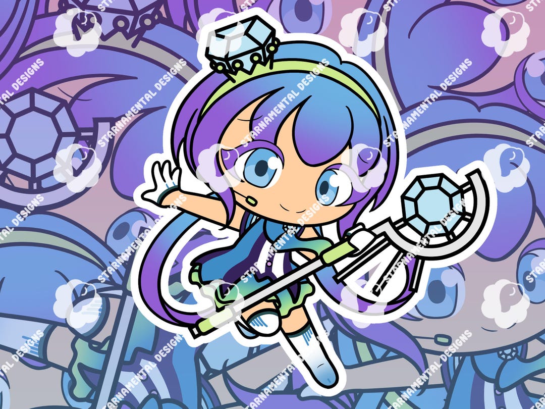 Aoki Lapis Vocaloid 3" Vinyl Laminated Sticker | Blue Purple Cute ...