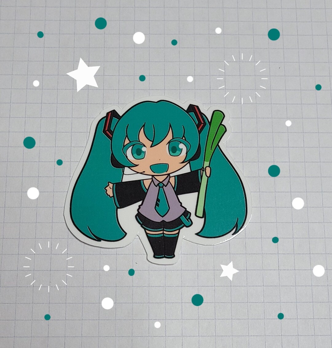 Hatsune Miku Vocaloid Cute Anime Girl Sticker - Etsy