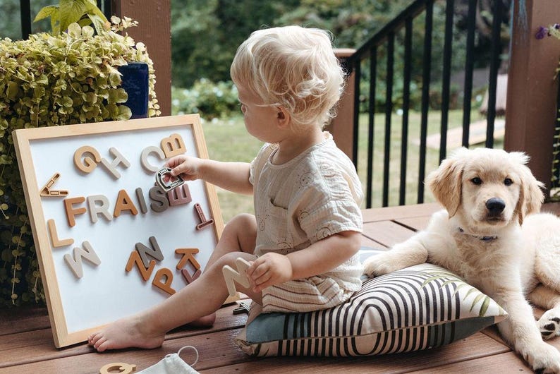 Silicone Neutral Magnetic Letters for Toddler - Non Toxic 26 Piece ...