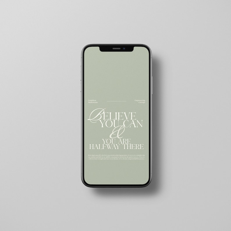 3 Minimal Affirmation Phone Wallpapers, Modern Motivational Phone ...
