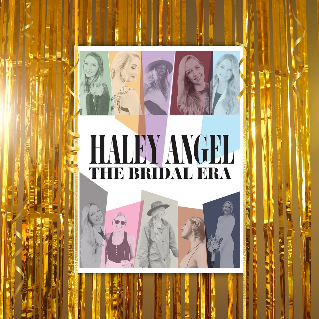 Personalized Bridal Era Poster: Taylor Inspired Bachelorette Party ...