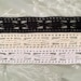 Crochet 35mm Film Skinny Scarf - Black, Cream, White - Etsy