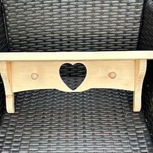 Rustic Wooden Heart / Infinity Shelf With Peg Hangers - Etsy