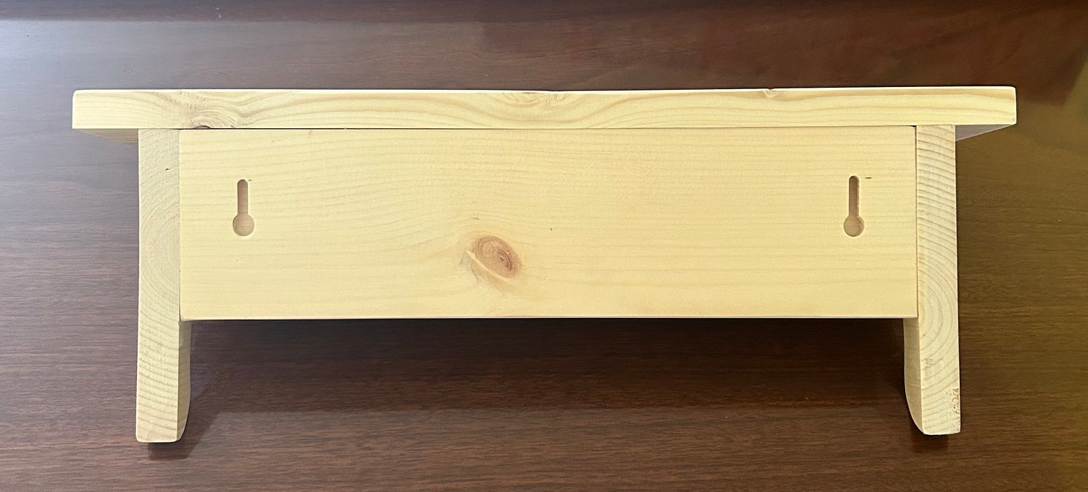 Rustic Wooden Heart / Infinity Shelf With Peg Hangers - Etsy