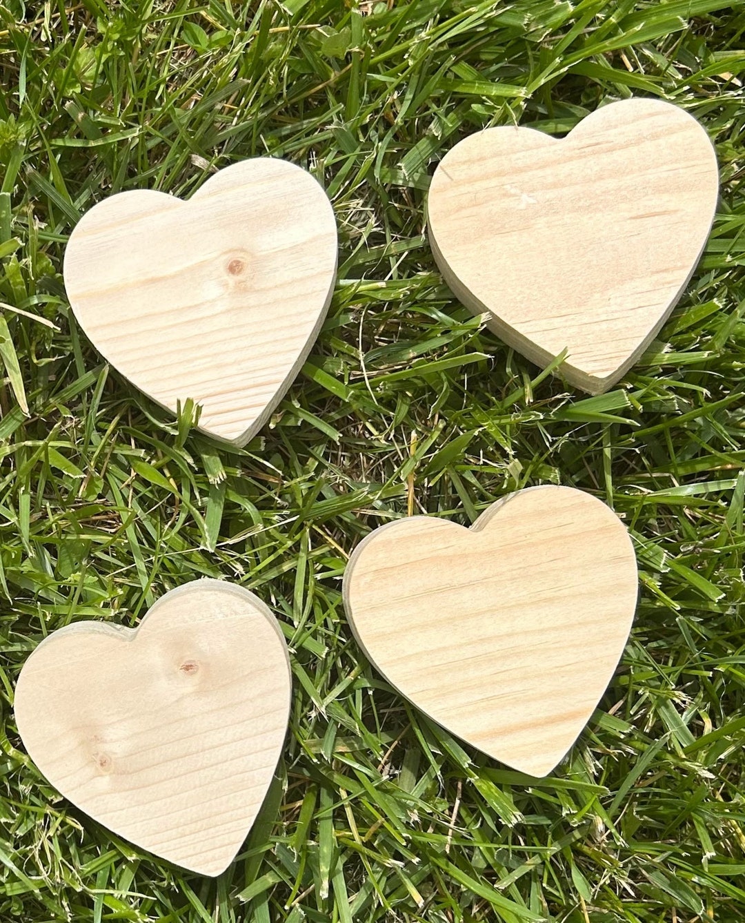 Rustic Unfinished Wooden Heart Block - Etsy