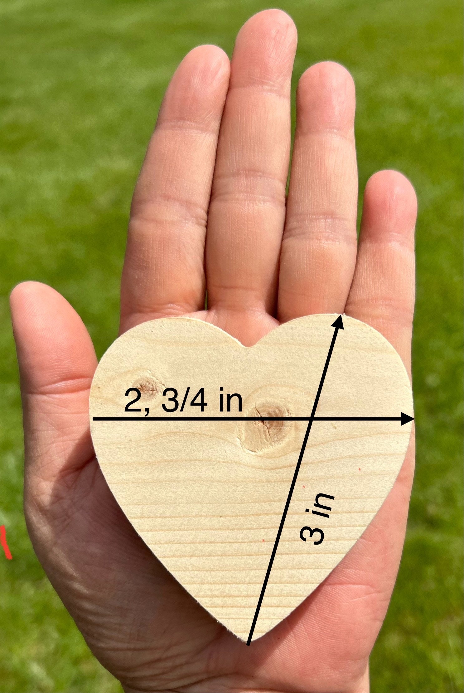 Rustic Unfinished Wooden Heart Block - Etsy