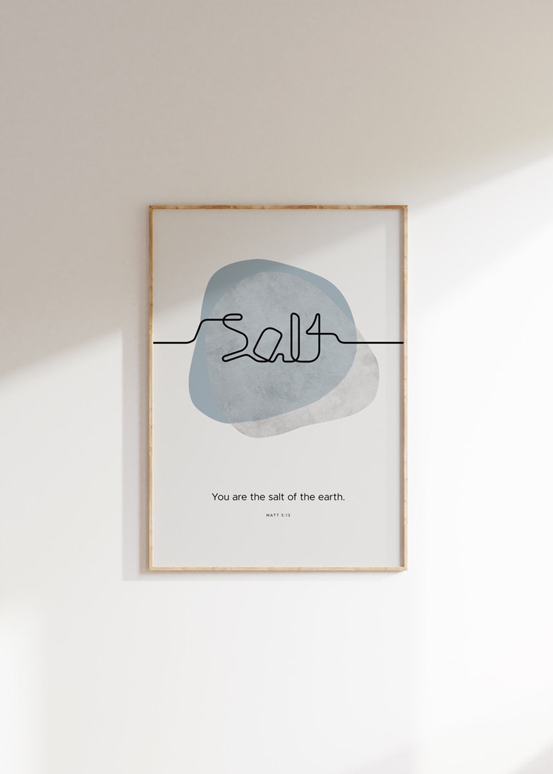 SALT Bible Verse Wall Art Digital Download, Modern Christian Art for ...