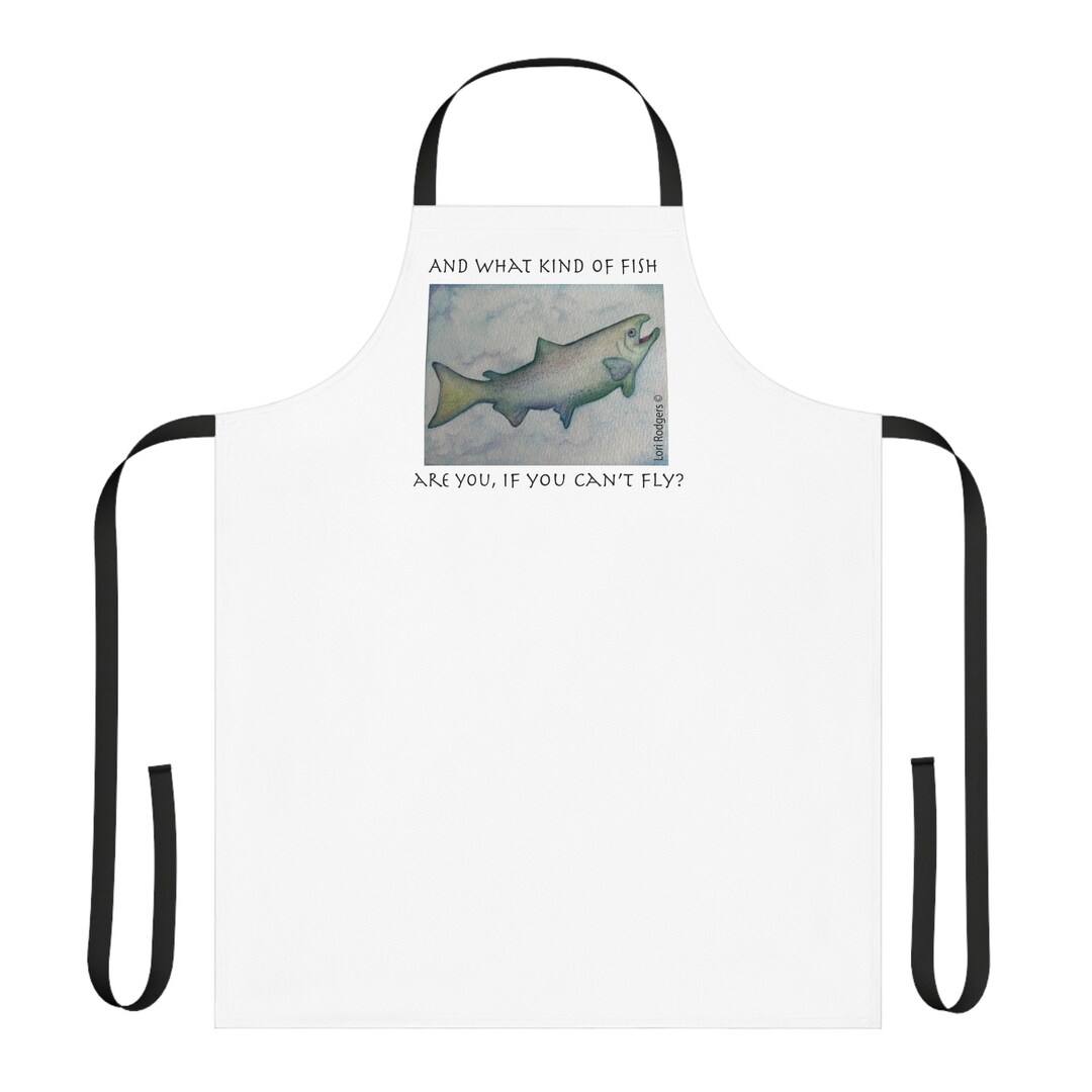 Fish Apron, Fish Lovers Apron, Aquarium Lover Apron, Salmon Lovers ...