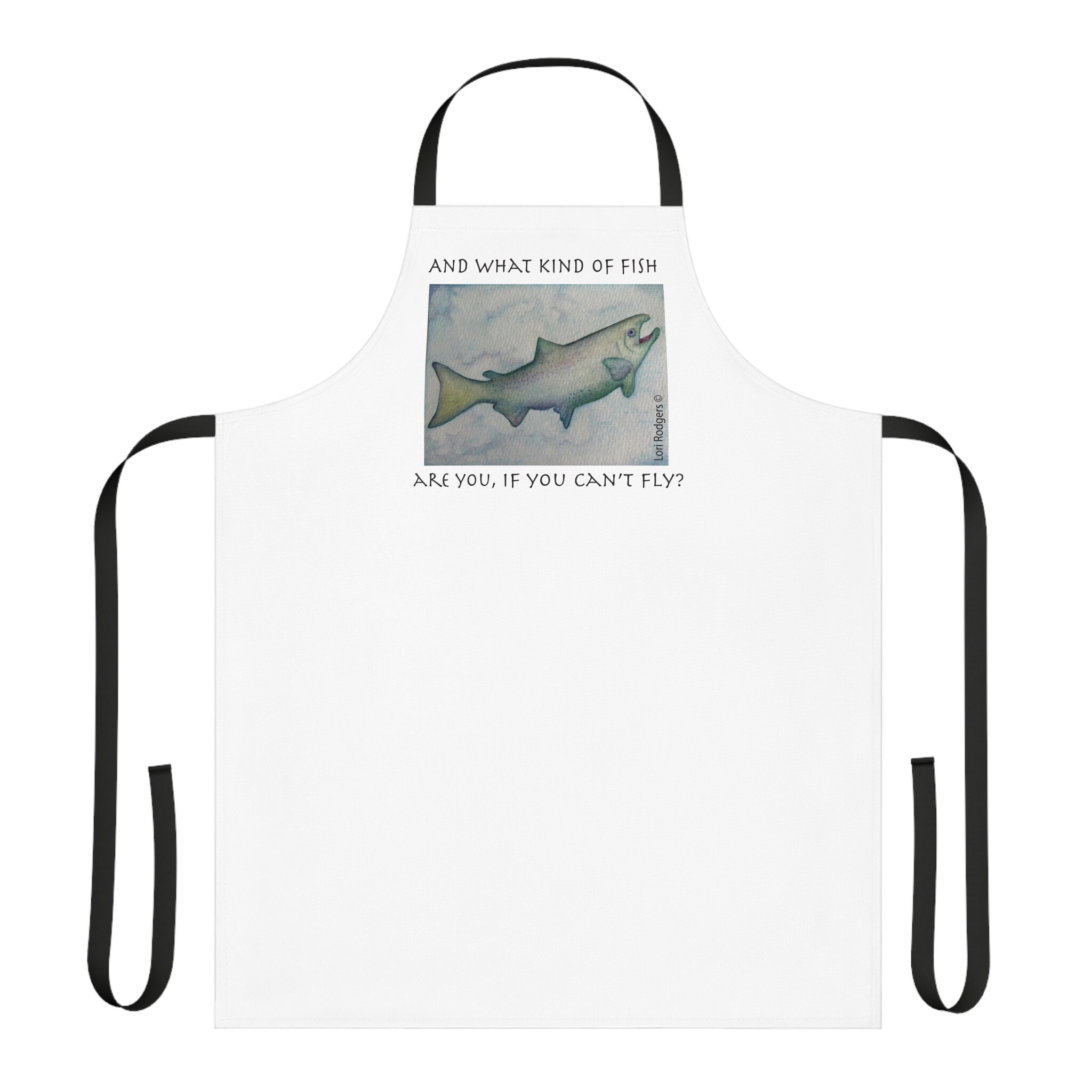 Fish Apron, Fish Lovers Apron, Aquarium Lover Apron, Salmon Lovers ...