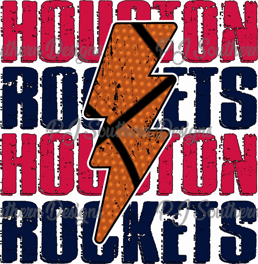 Houston Rockets Repeat Lightning Bolt - Etsy