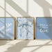 Blue Christian Wall Art Prints: Bible Verse Scripture Decor (digital ...