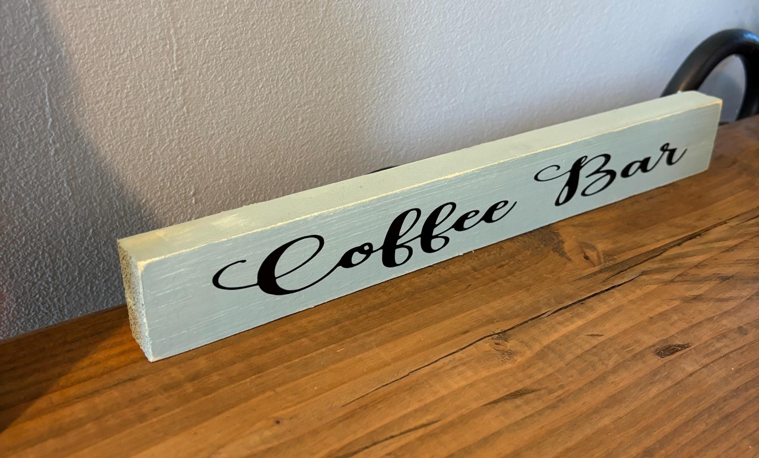 Coffee Bar Sign, Coffee, Bar, Wooden Sign, Home Decor, Rustic - Etsy