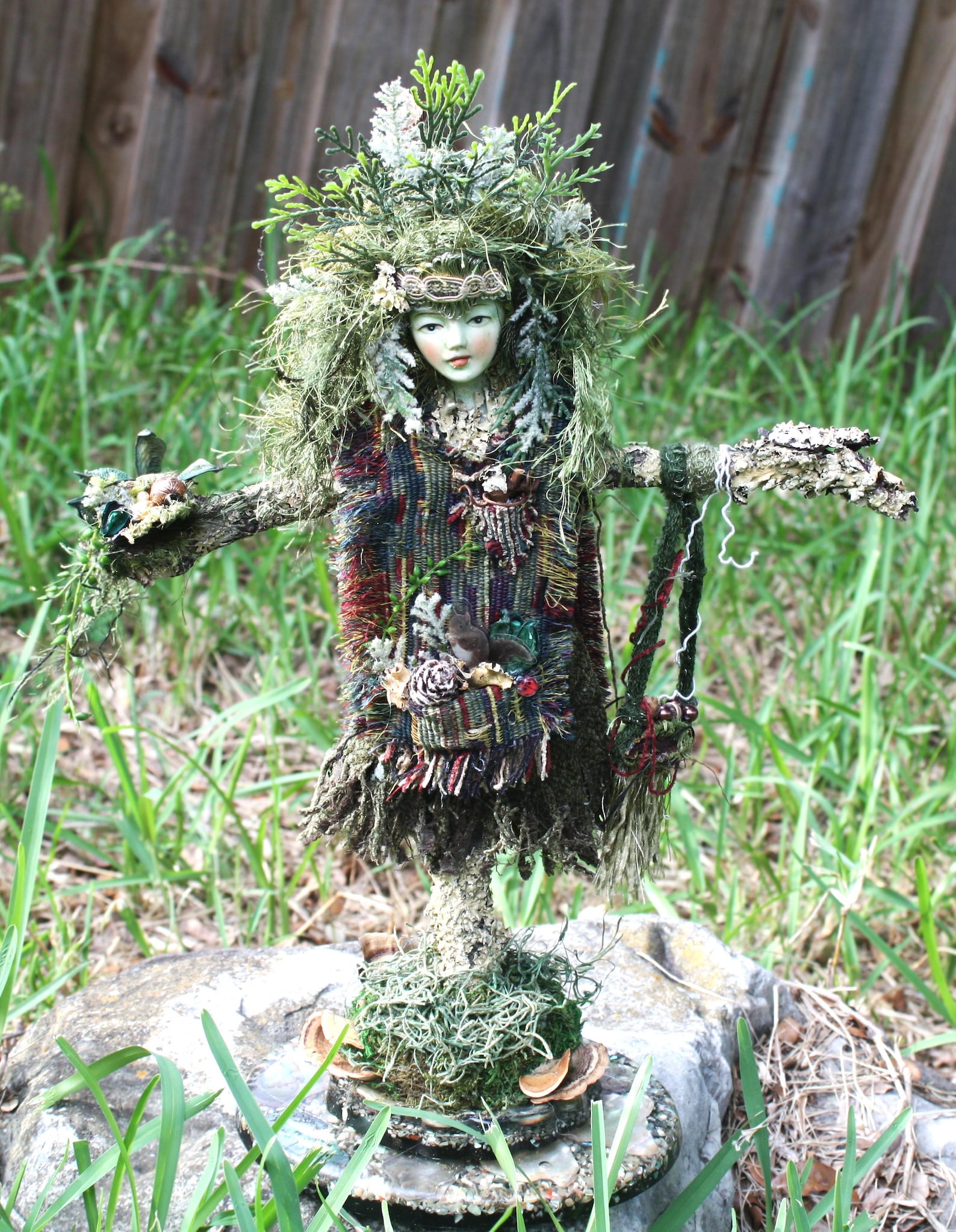 Spirit Doll Voodoo Earth Goddess Mixed Media Art Doll Spiritual ...