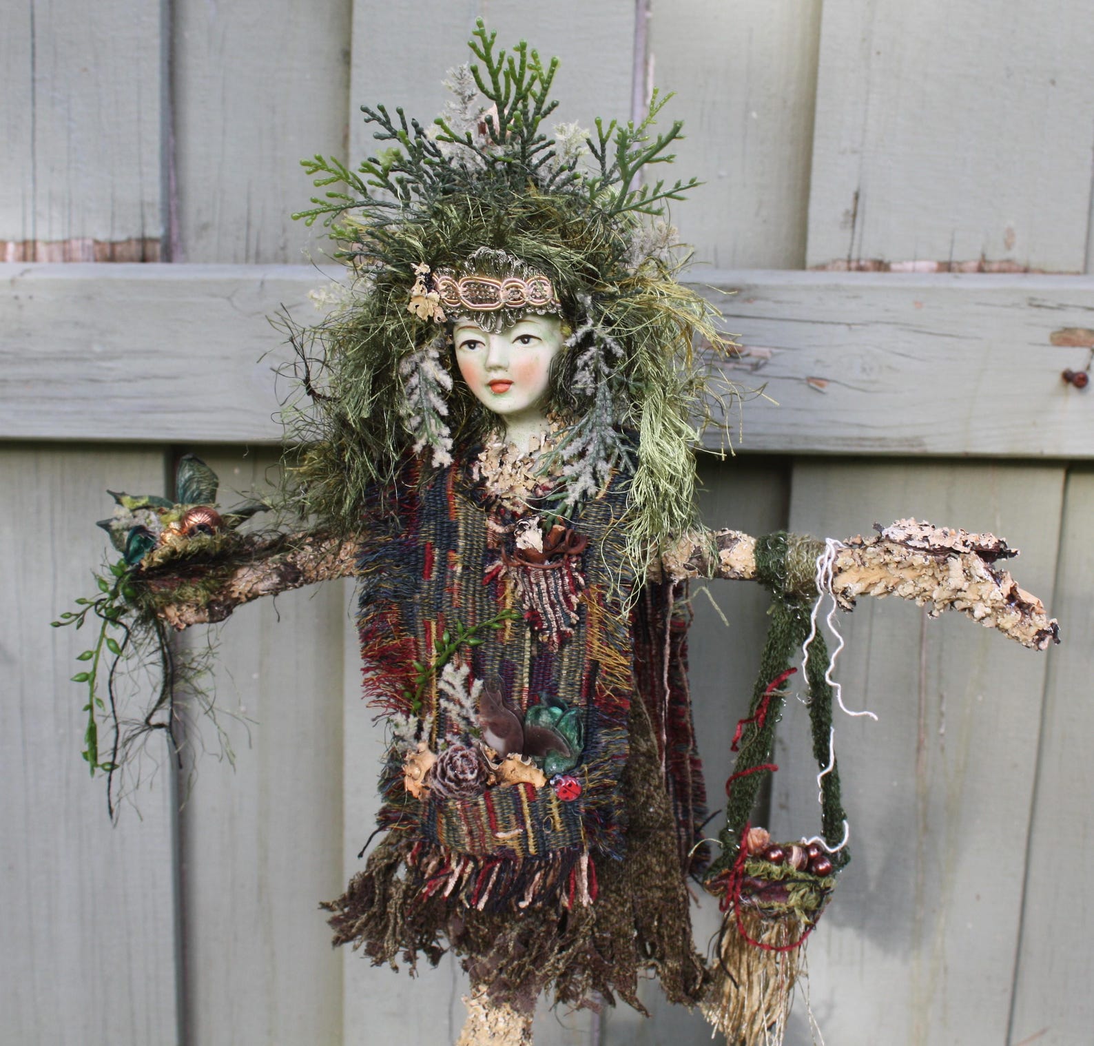 Spirit Doll Voodoo Earth Goddess Mixed Media Art Doll Spiritual ...