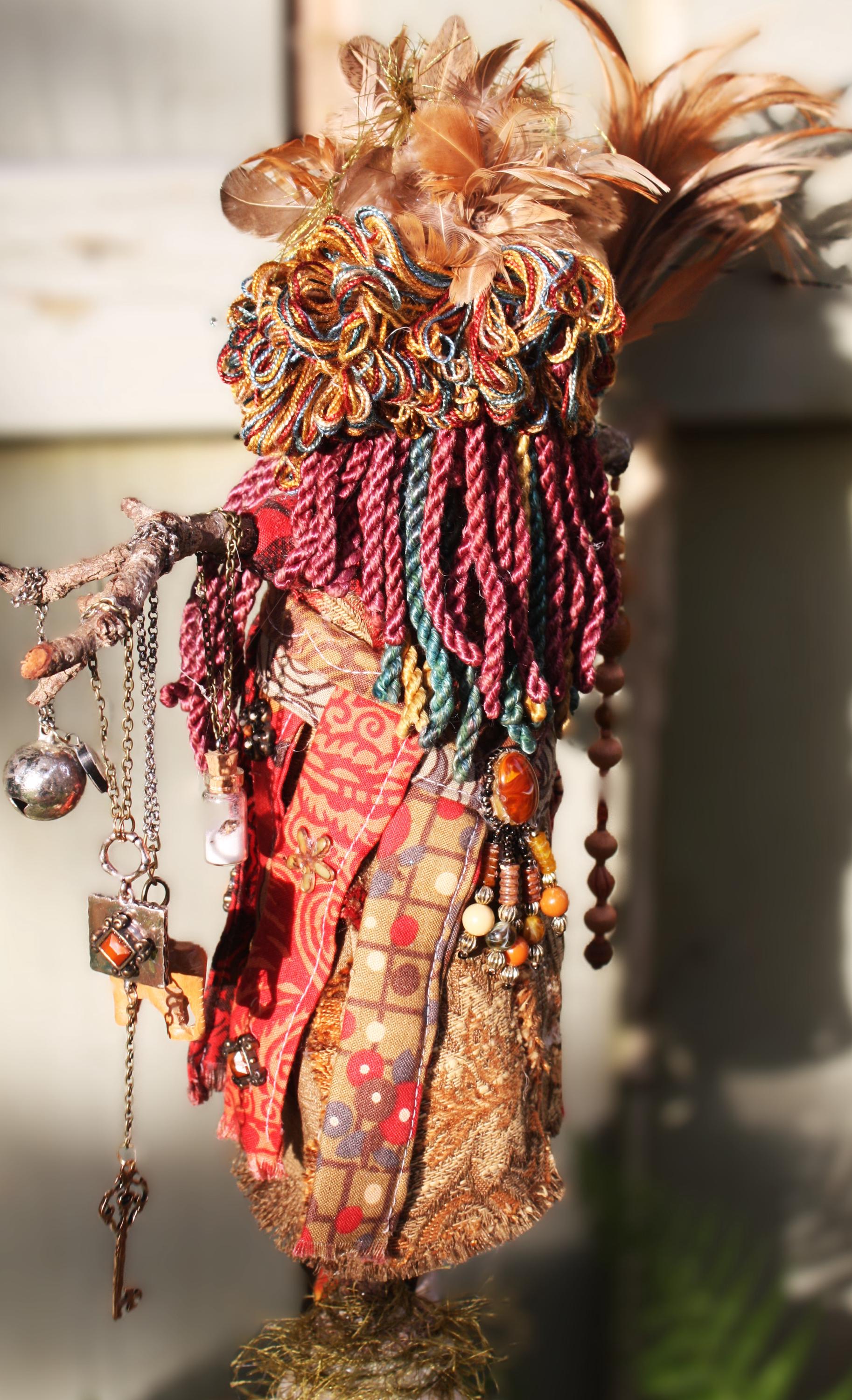 Spirit Doll Voodoo Earth Goddess Mixed Media Art Doll Spiritual ...