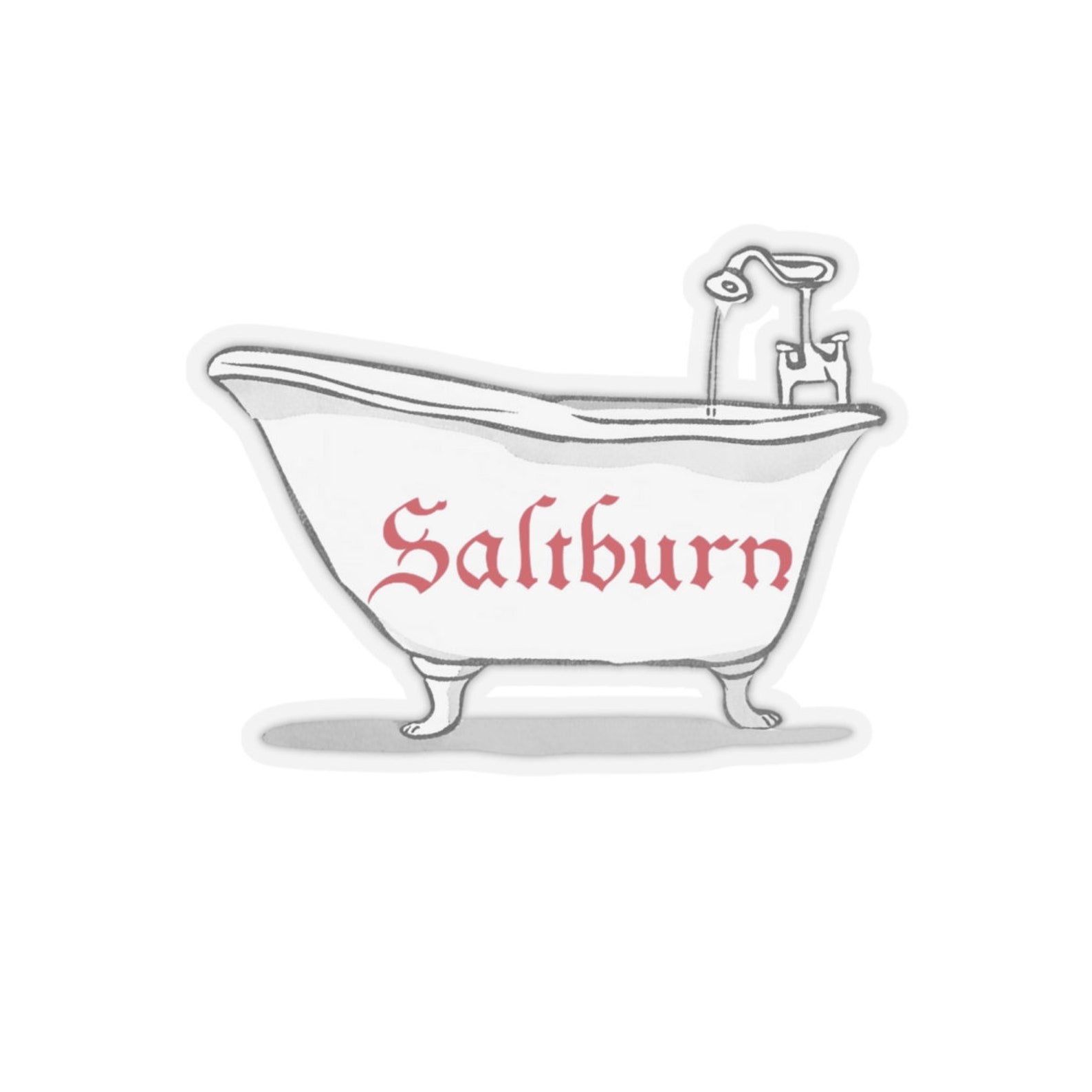 Saltburn Movie Sticker, Red Title,bathtub Scene Sticker, Jacob Elordi ...