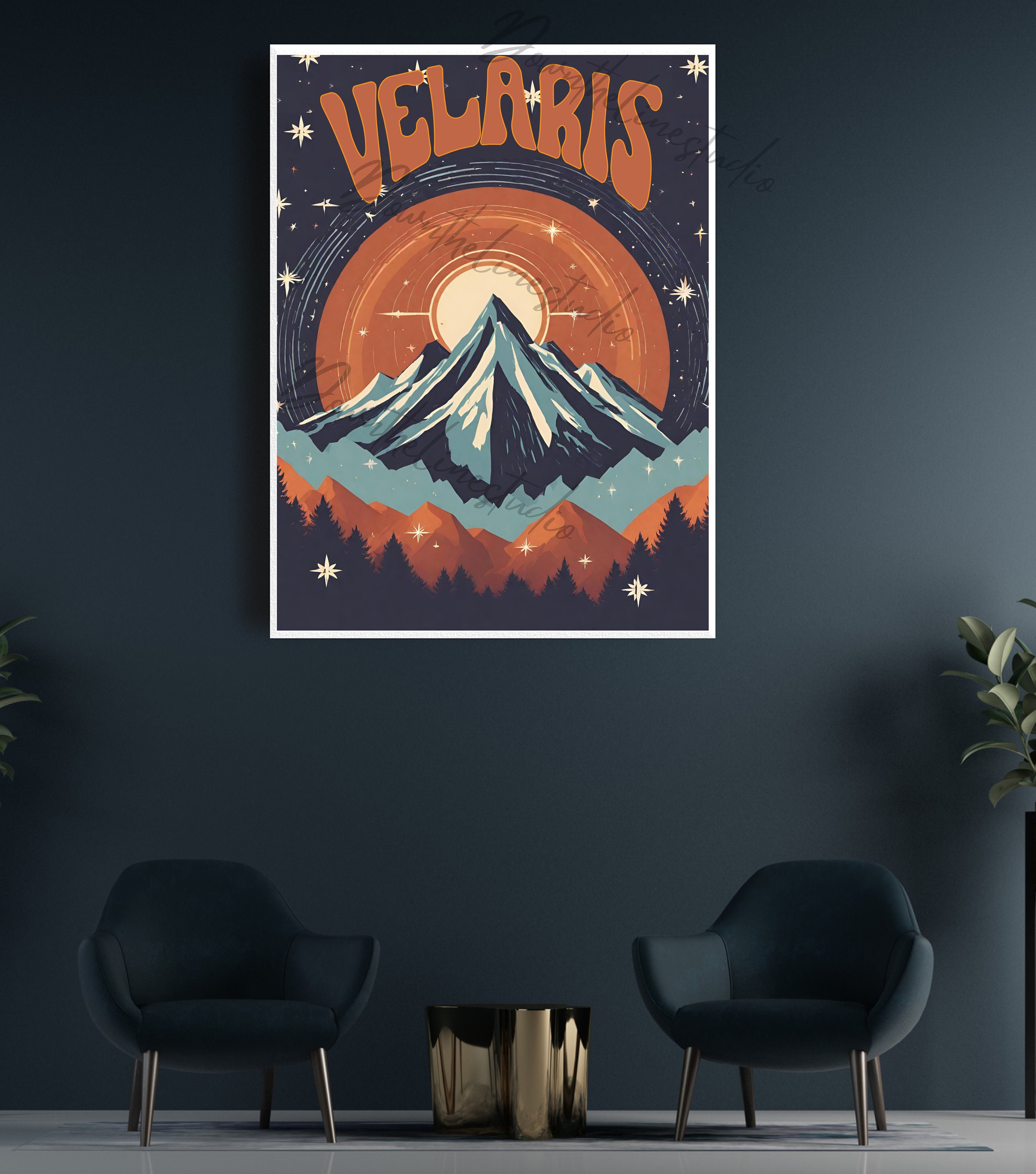 ACOTAR Acotar Merch Velaris SVG 70s Style Velaris Art - Etsy
