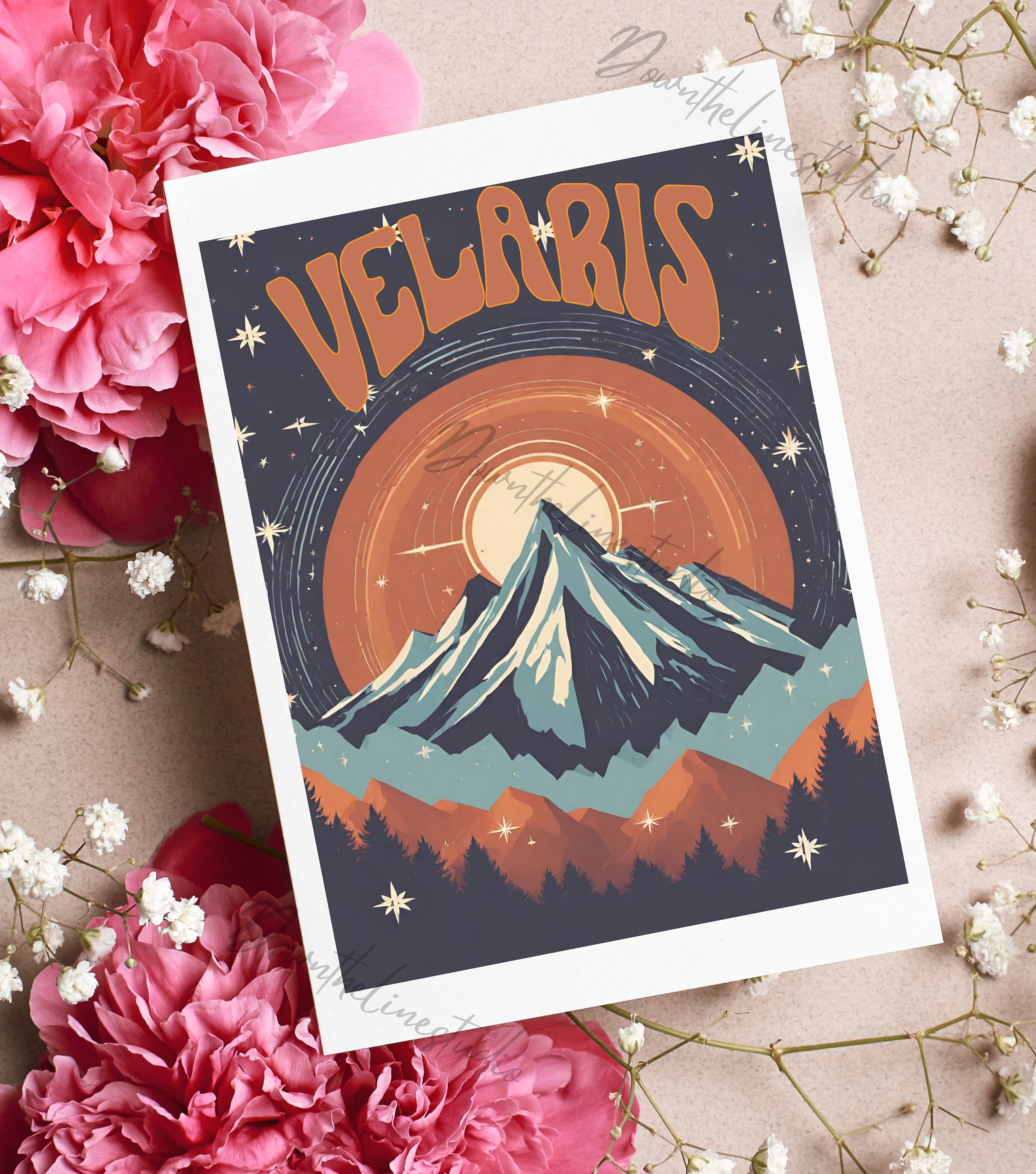 ACOTAR Acotar Merch Velaris SVG 70s Style Velaris Art - Etsy