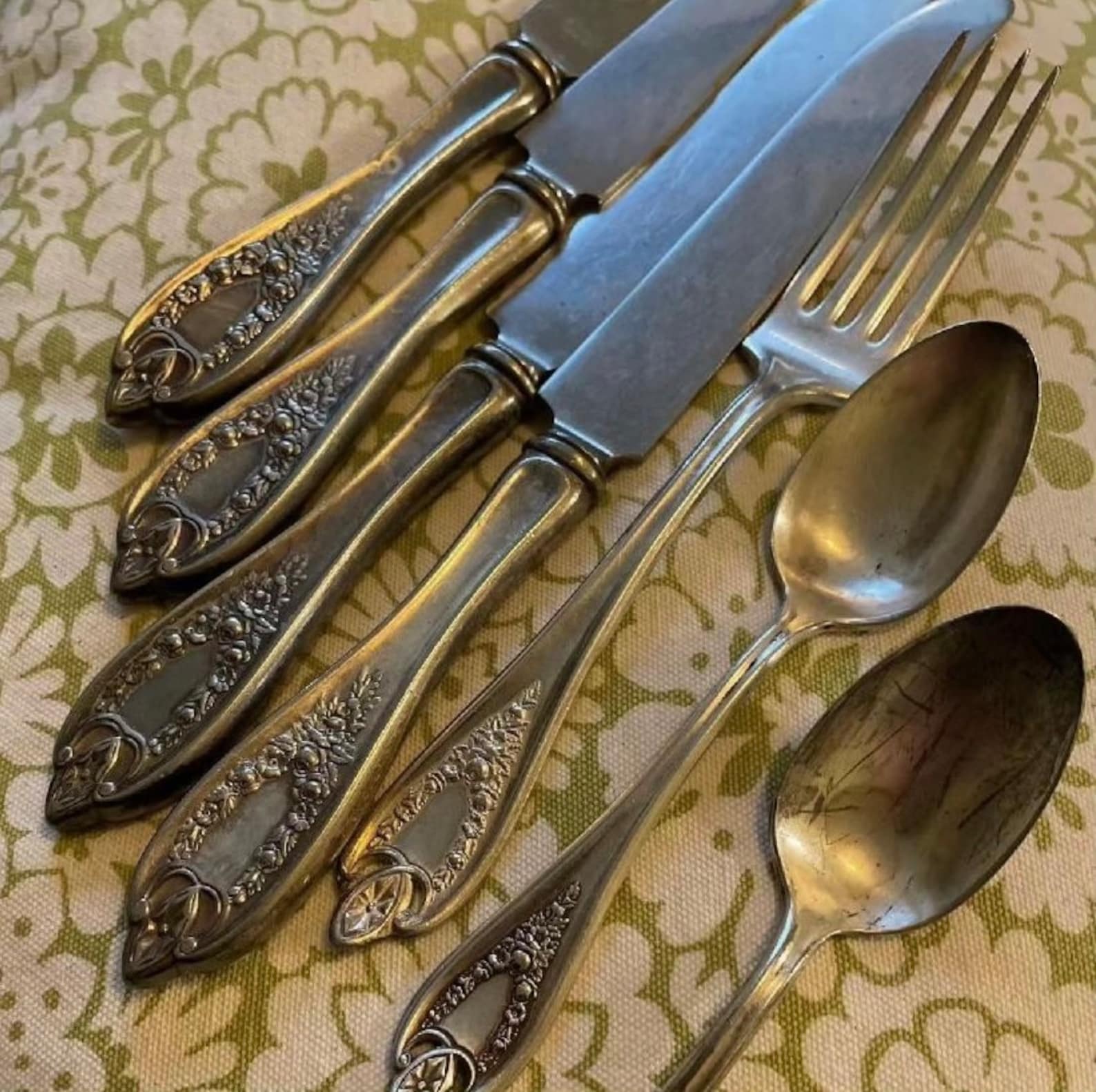 1847 Rogers Bros “old Colony” Silver Plate Set of Seven - Etsy