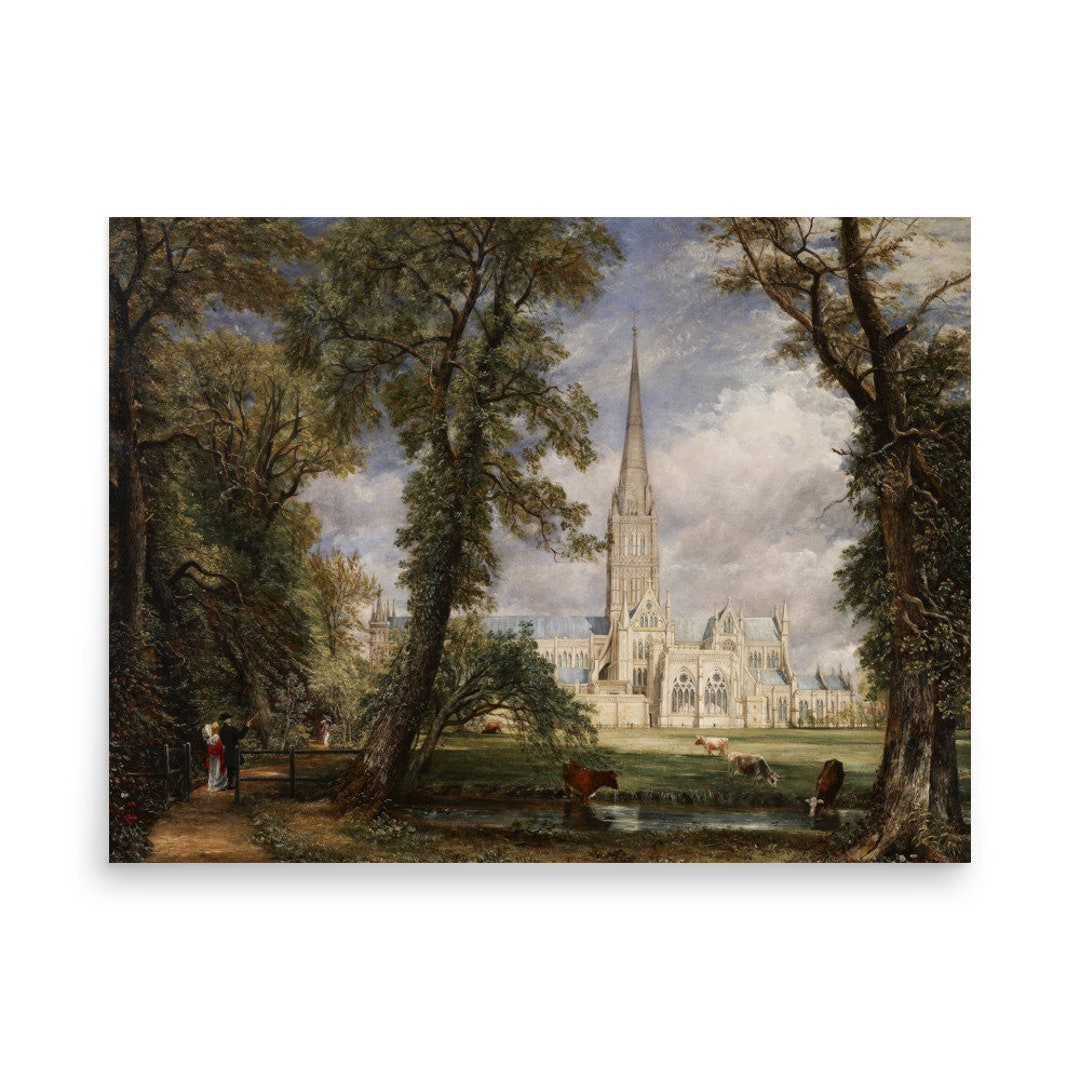 John Constable Salisbury Cathedral From the Bishop's - Etsy