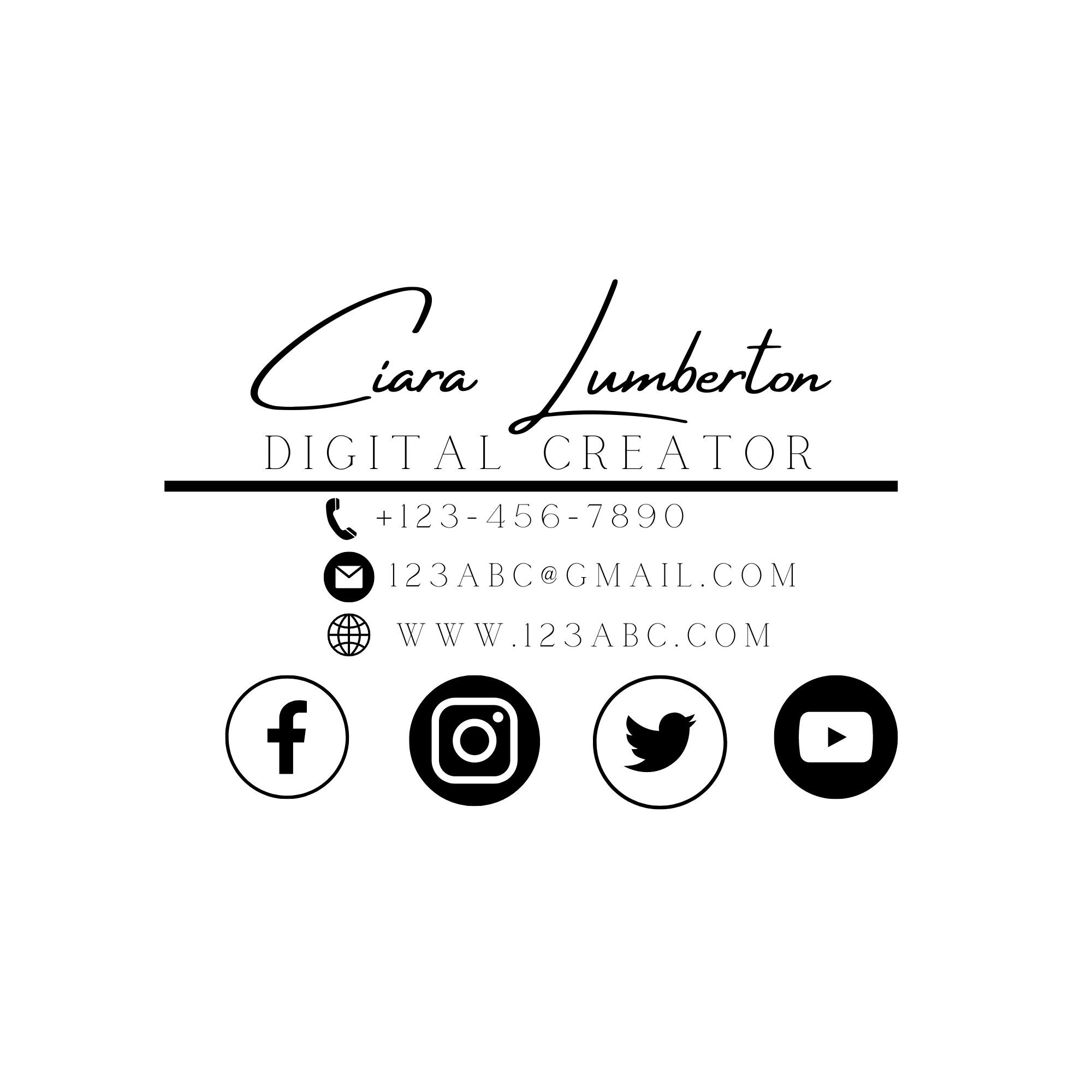 Email Signature Template - Etsy