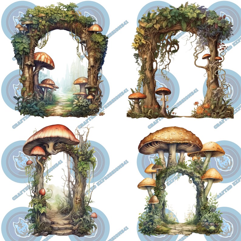 Enchanting Fairy Tale Picture Frames Clipart , Fantasy Frames , PNG ...