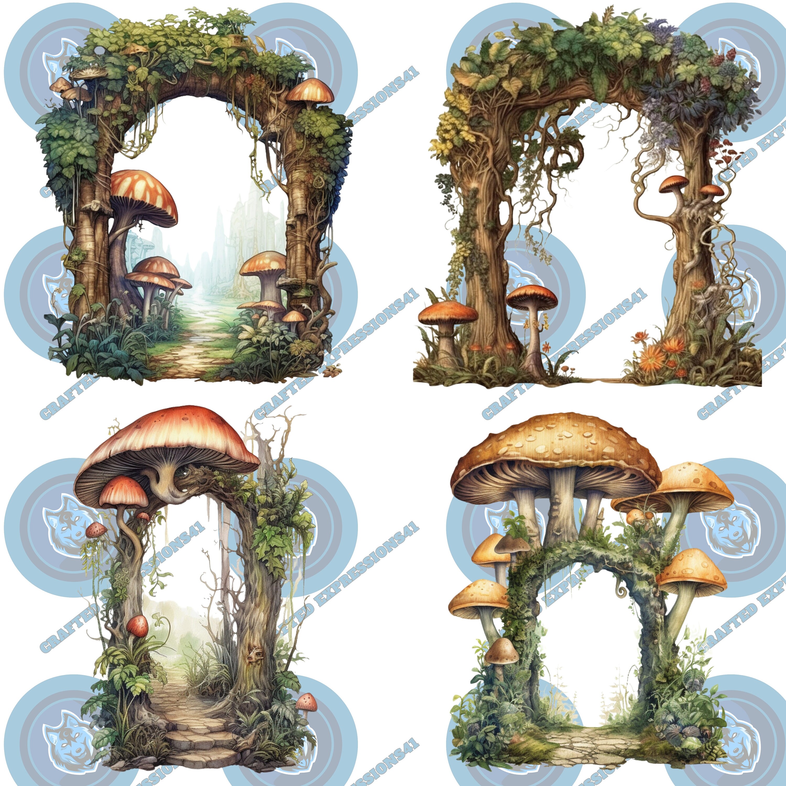 Enchanting Fairy Tale Picture Frames Clipart , Fantasy Frames , PNG ...