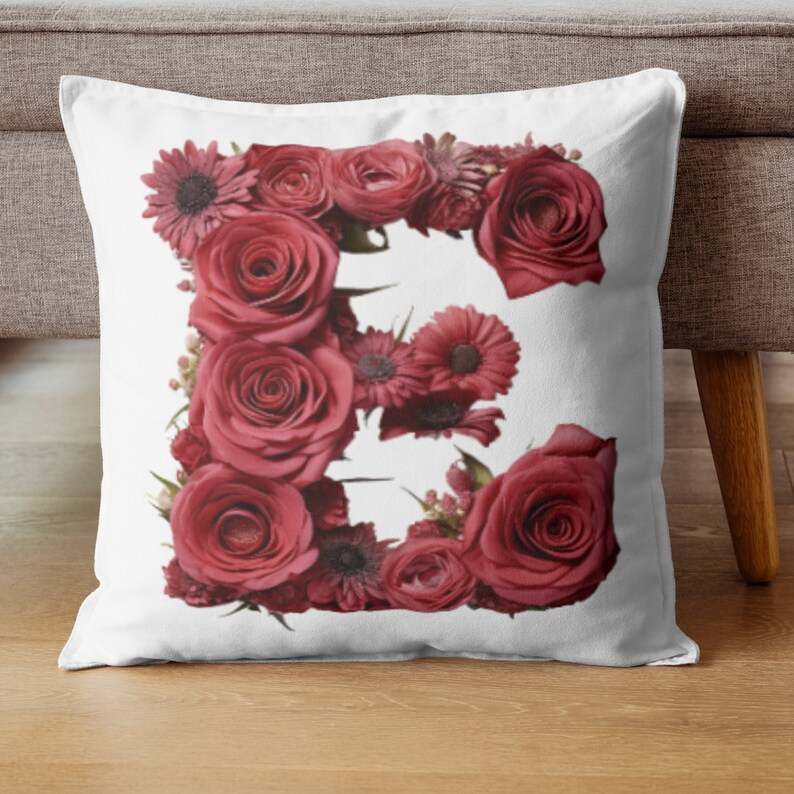 Red Rose Alphabet Clipart Floral Font Letters Doodle Letters PNG ...