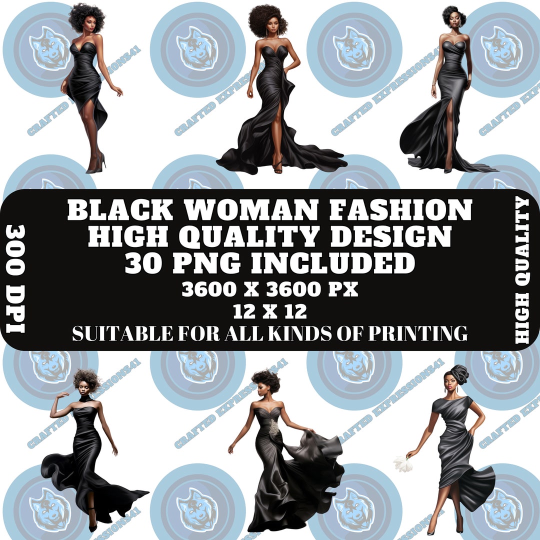 Empowering Black Woman Fashion Stylish Dress Collection Unique ...