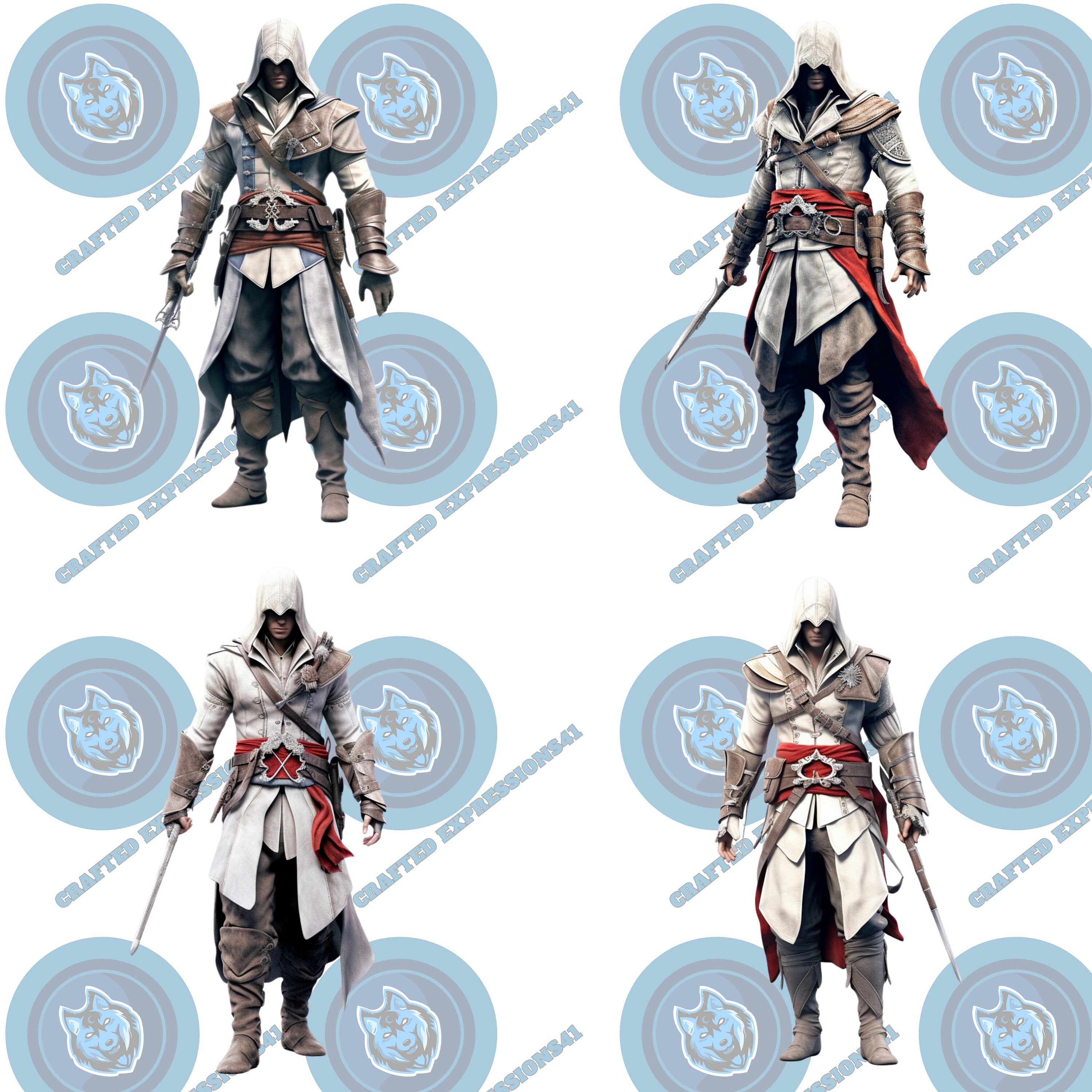 Medieval Rogue Clipart Bundle: Fantasy Female Rogue Graphic Design ...