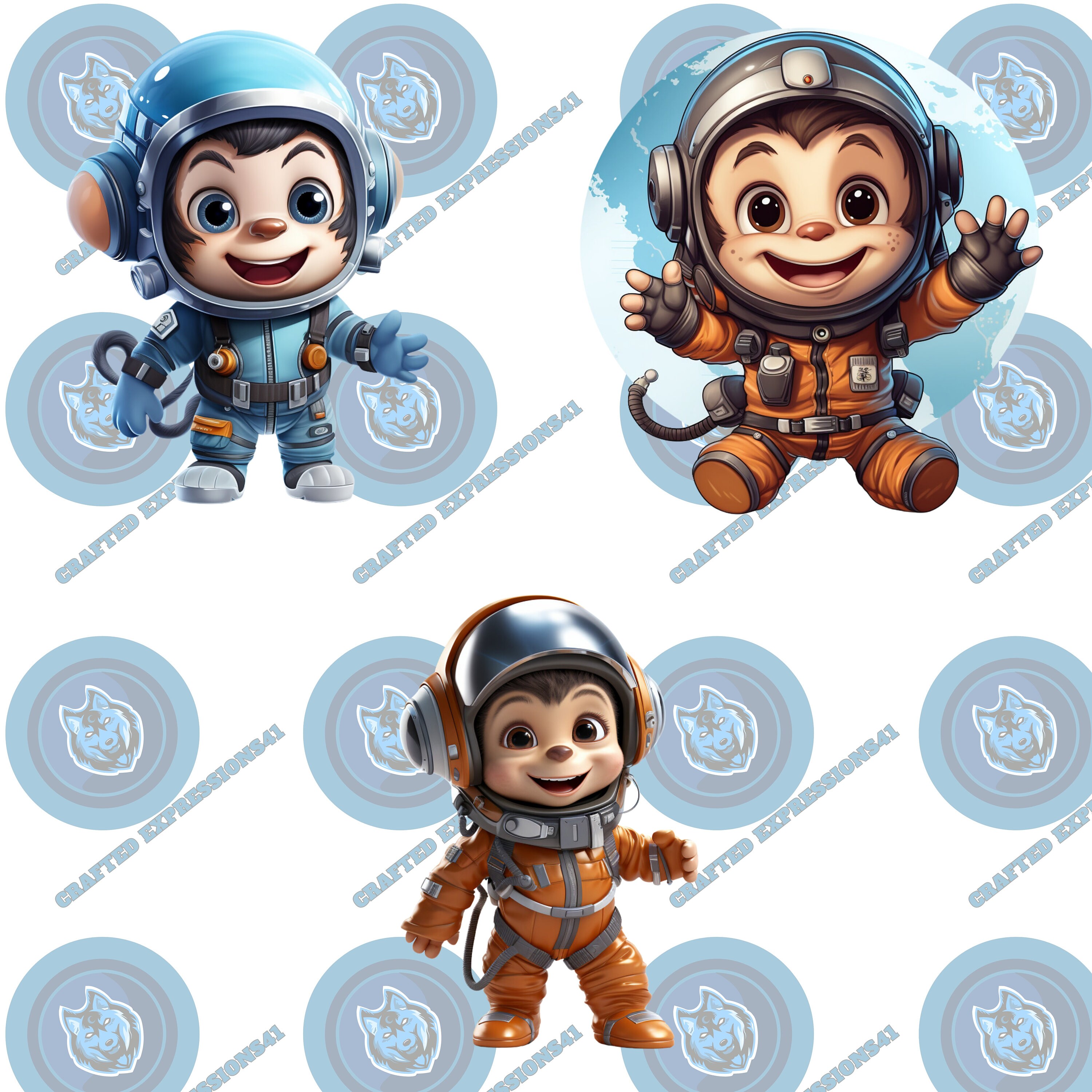 Cute Astronaut Monkey Clipart Cute Monkeys Monkey Clipart Monkey Png ...