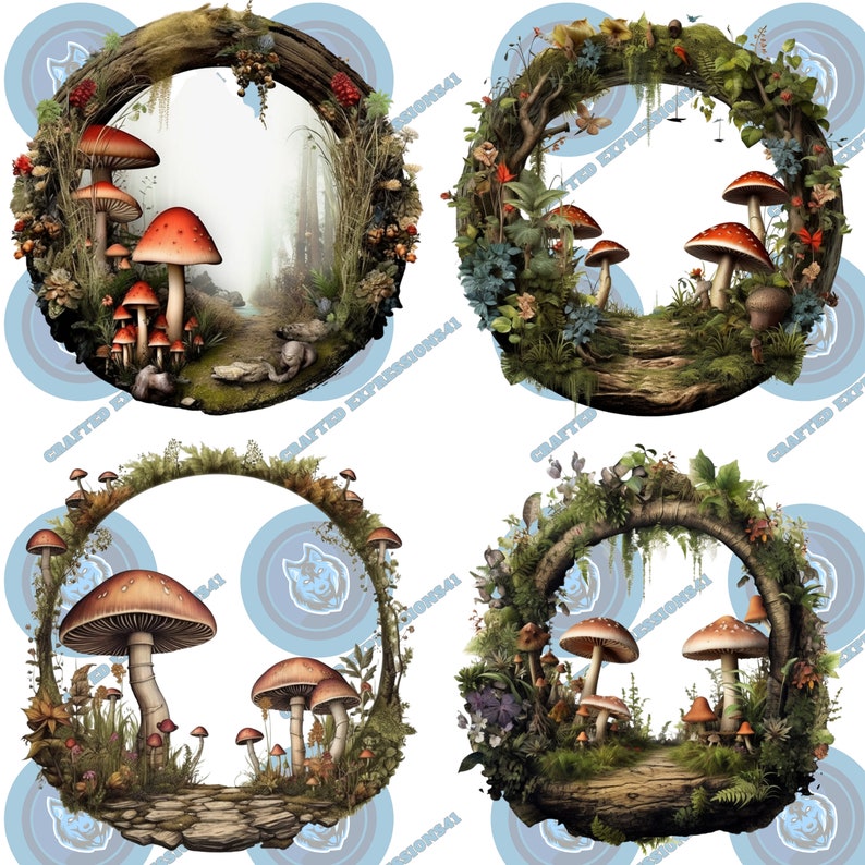 Enchanting Fairy Tale Picture Frames Clipart , Fantasy Frames , PNG ...
