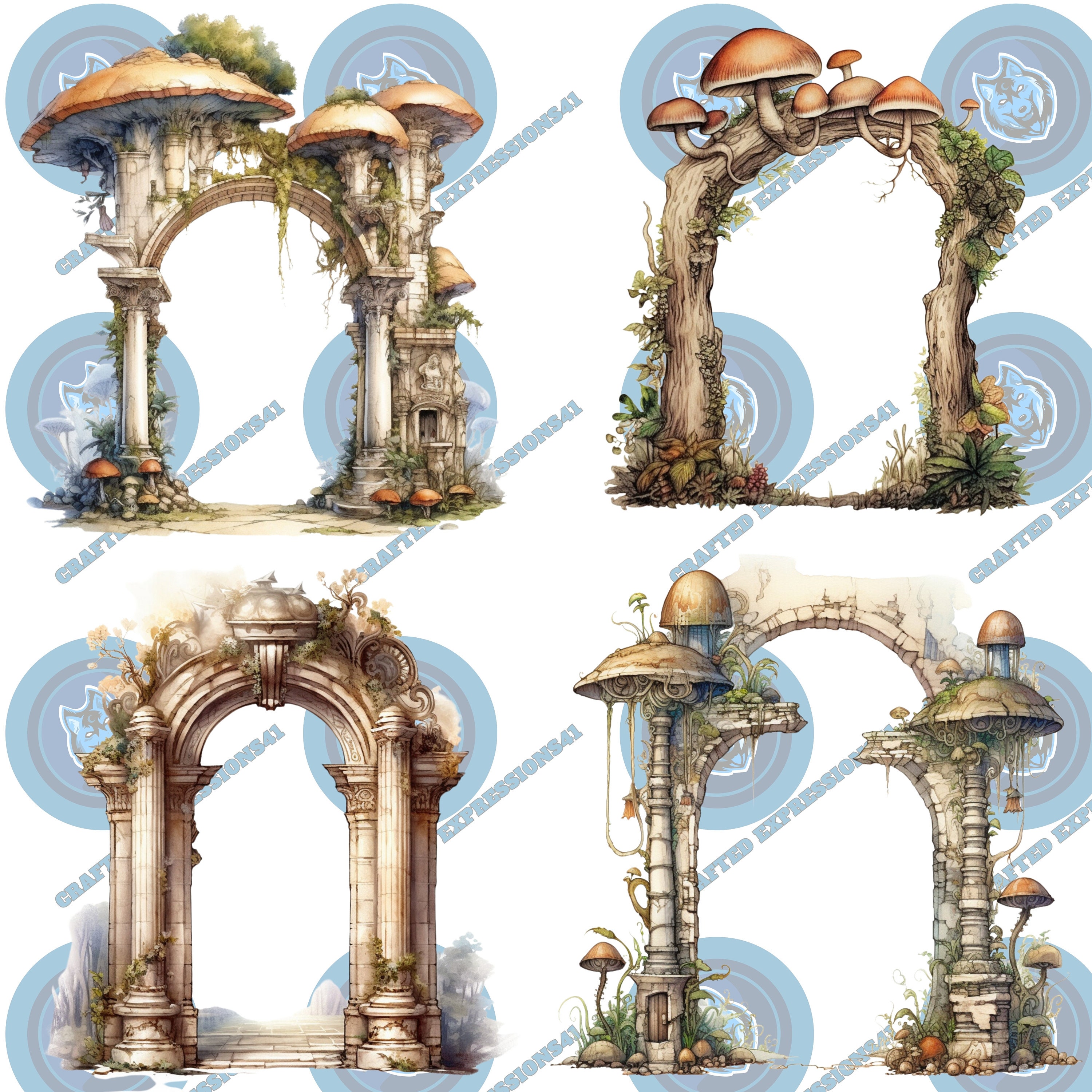 Enchanting Fairy Tale Picture Frames Clipart , Fantasy Frames , PNG ...