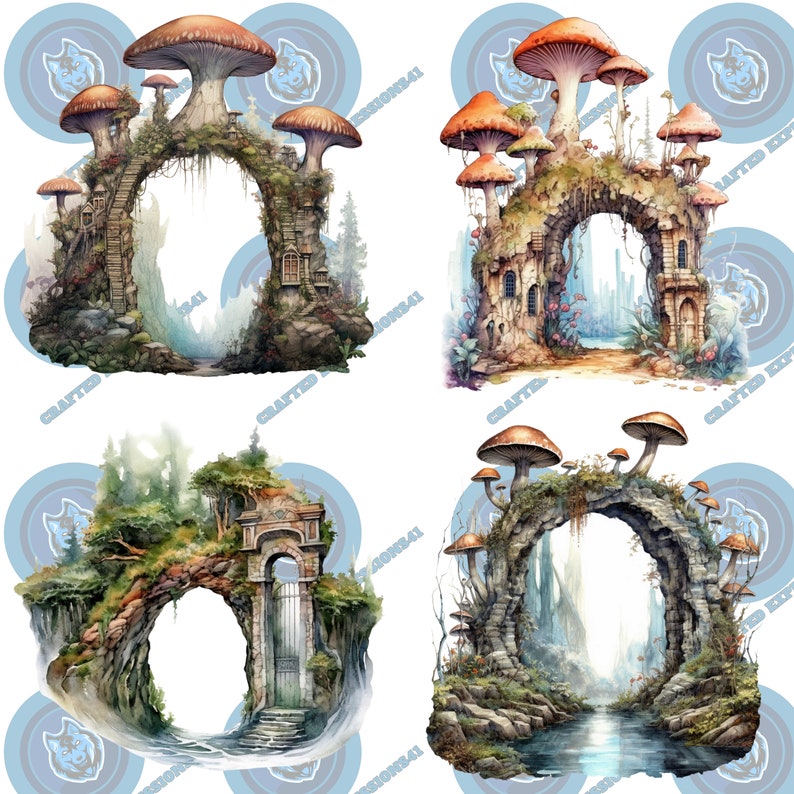 Enchanting Fairy Tale Picture Frames Clipart , Fantasy Frames , PNG ...