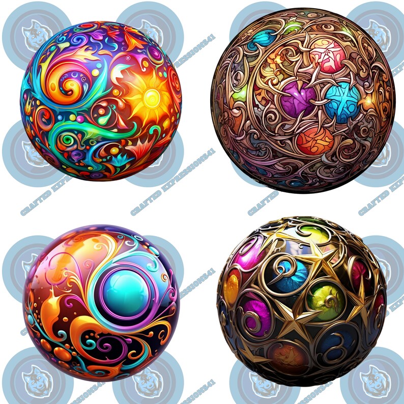 Magic Orb Clipart, Mystical Orb Clipart, Enchanted Sphere Illustration ...