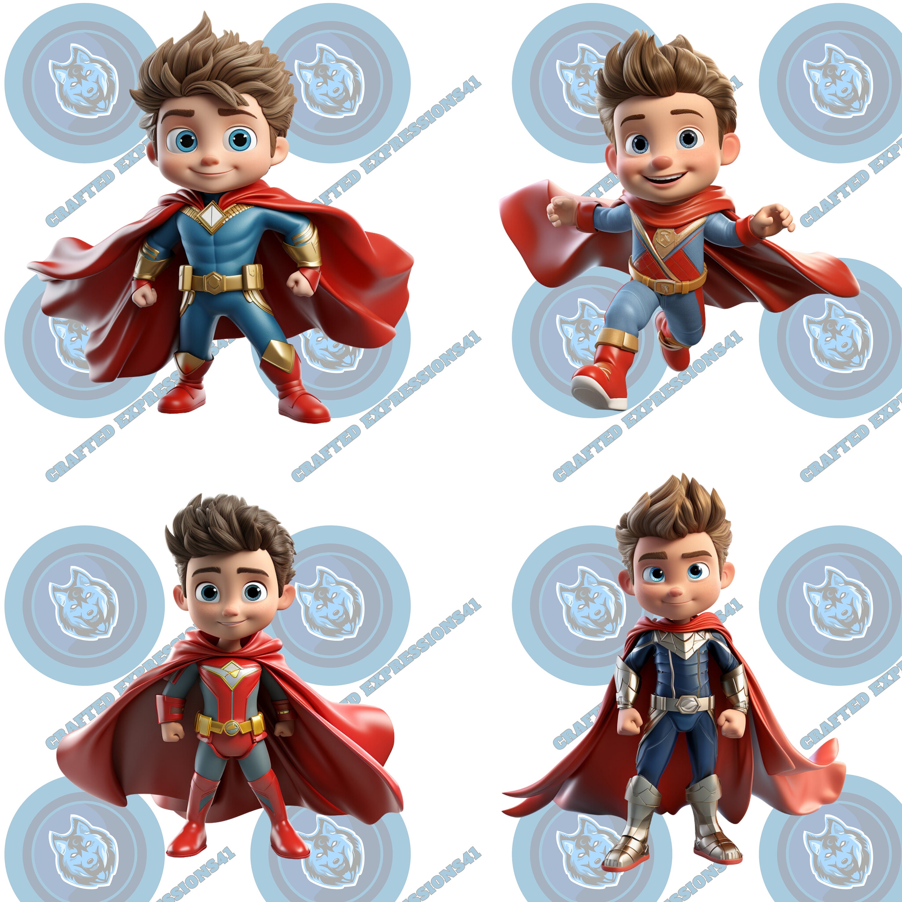 Fantasy Character Costume Clipart 3D Characters Inspired by Beloved ...