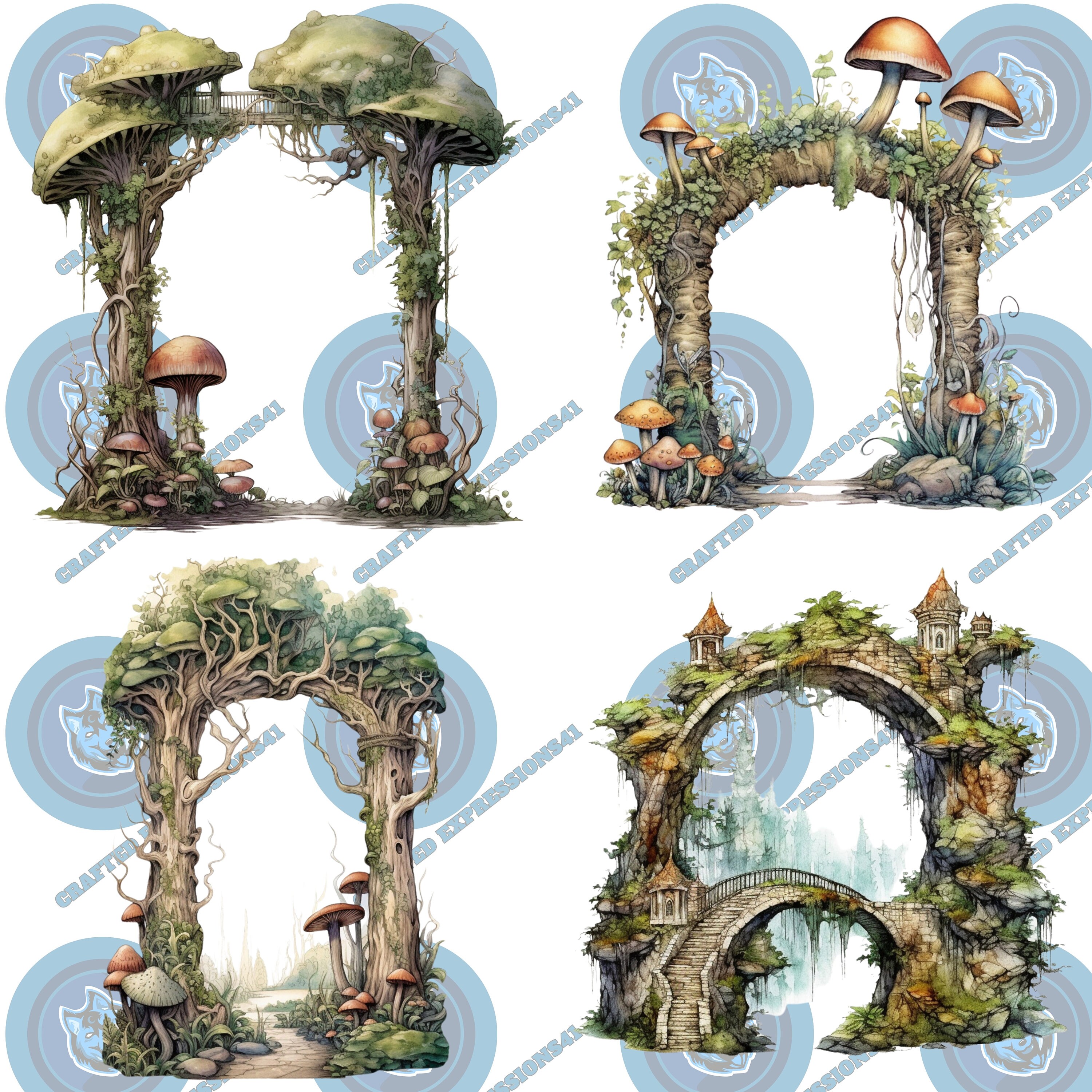 Enchanting Fairy Tale Picture Frames Clipart , Fantasy Frames , PNG ...