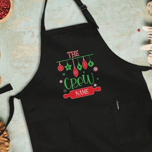 The Cookie Crew Apron, Personalized Apron, Name Apron, Custom Kitchen ...