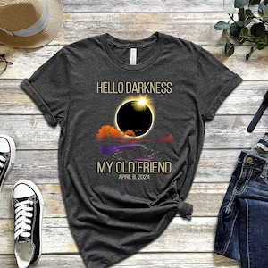 Hello Darkness Shirt, April 8th 2024 Shirt, Eclipse Event Shirt, Funny ...