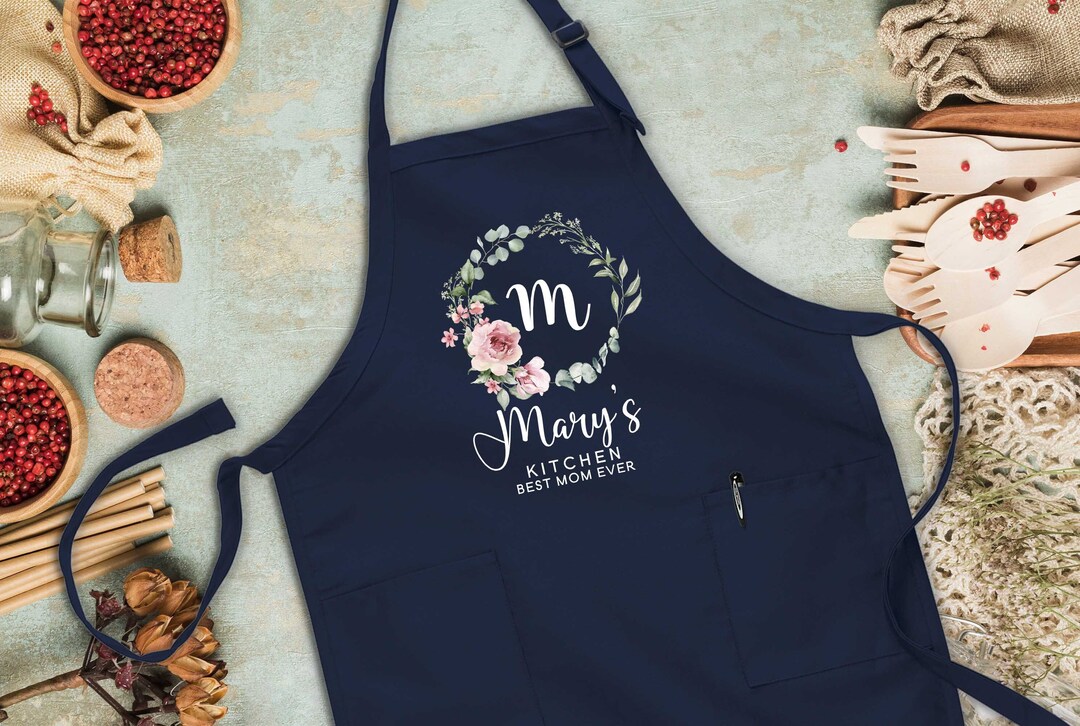 Personalized Kitchen Apron, Best Mom Ever, Personalized Gift for ...