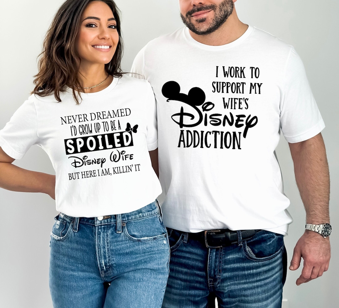 Funny Disney T-shirt, Disney Couple Shirt, Husband and Wife Shirt ...