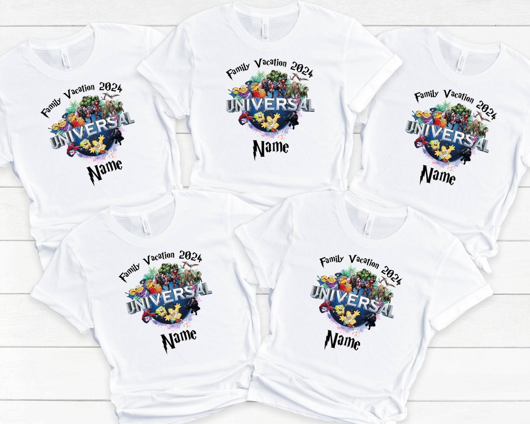 Universal Studios T-shirt, Custom Name Shirt, Holiday Group Tees, Gift ...