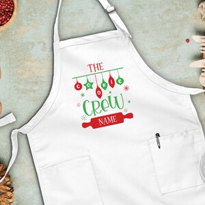 The Cookie Crew Apron, Personalized Apron, Name Apron, Custom Kitchen ...