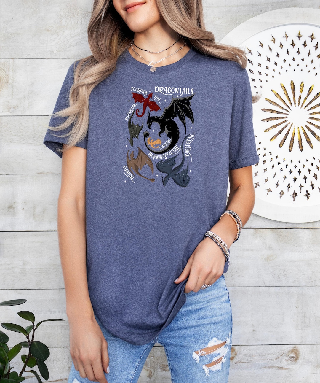 Dragon Tail Types Tee, Fourth Wing Inspired Dragon Shirt, RPG Gamer ...