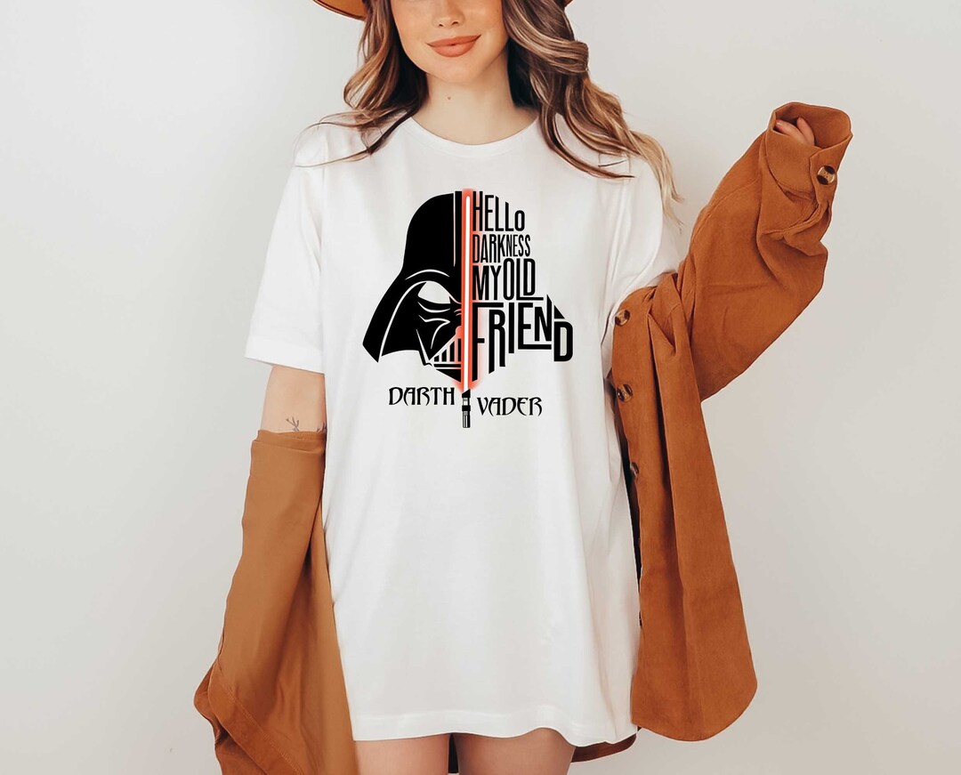 Hello Darkness T-shirt, Star Wars Shirt, Darth Vader Shirt, Mandalorian ...